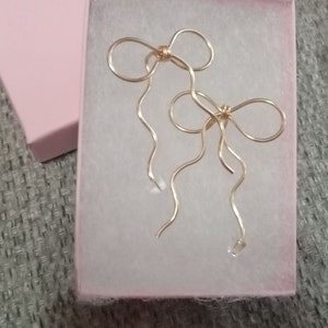 Bow Necklace bow Necklace, Bow Statement Necklace, Bow Jewelry, Wire ...