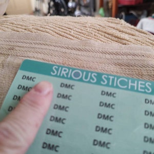 DMC Thread Labels Organize Your Bobbins With Large Font Number Stickers ...
