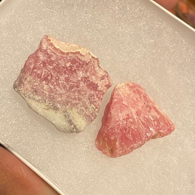 Large Raw Rhodochrosite Pieces, Rough Rhodochrosite, Genuine ...