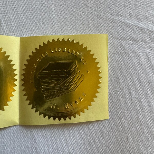 Book Embosser Personalized Custom From the Library of Book Stamp ...