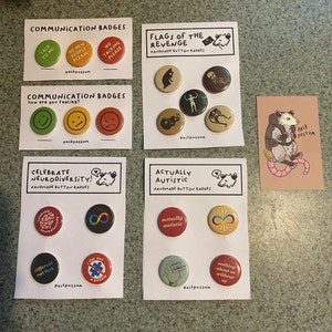 Communication Badges for Autistic Adults and Children / AAC - Etsy