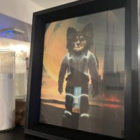 Vintage Fuchs im Blumengarten Kunstdruck, Rustikale Waldlandschaft Wanddeko, Fuchs unter Blumen ...