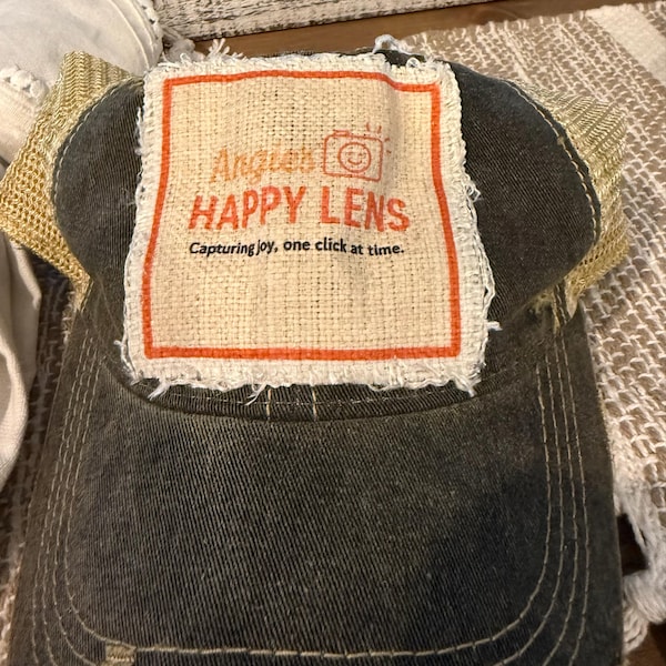 Vintage Logo Hat, Custom Distressed Raggy Patch Hat With Your Logo ...