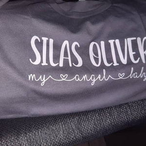 ANGEL BABY TEE Customizable Pregnancy and Infant Loss - Etsy