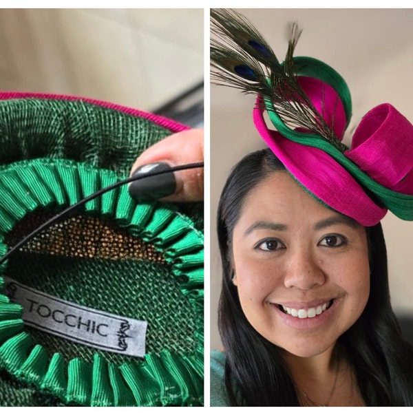 Women Black Wedding Hat, Black Races Hat, Black Derby Hats, Black ...