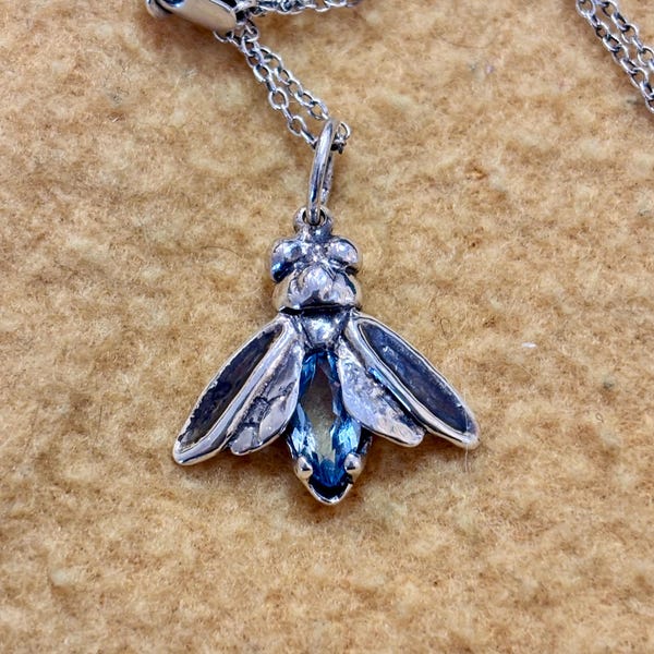 Isopod Necklace/handmade Rollie Pollie Charm 925 Sterling Silver/plant ...