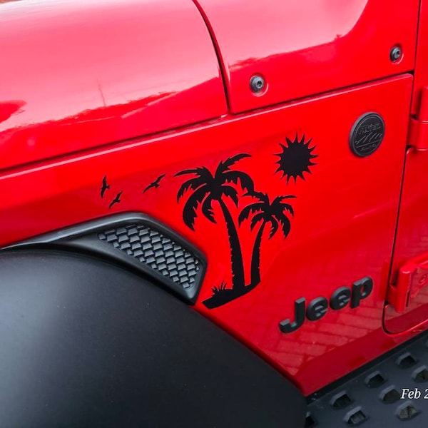 Fits 2020-2024 Jeep Gladiator Back Middle Window Mountain Tree Outdoor ...