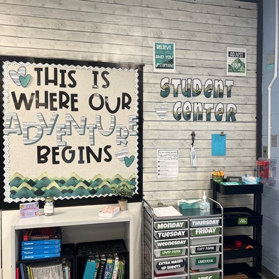 Scandi Mountains Classroom Decor Bundle, Easy and Modern Classroom ...