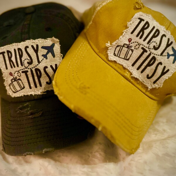 Vintage Logo Hat, Custom Distressed Raggy Patch Hat With Your Logo ...