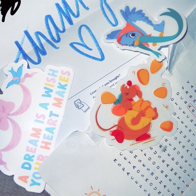 Greedy Gus Gus Transparent Sticker/ Cinderella Sketch Princess Sidekick ...