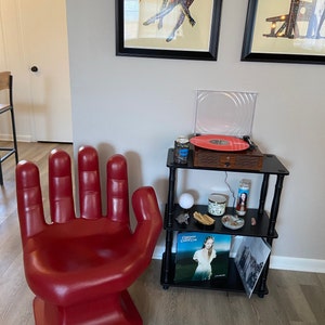 Dark Red RIGHT Hand Shaped Chair 32 Tall Adult Size | Etsy