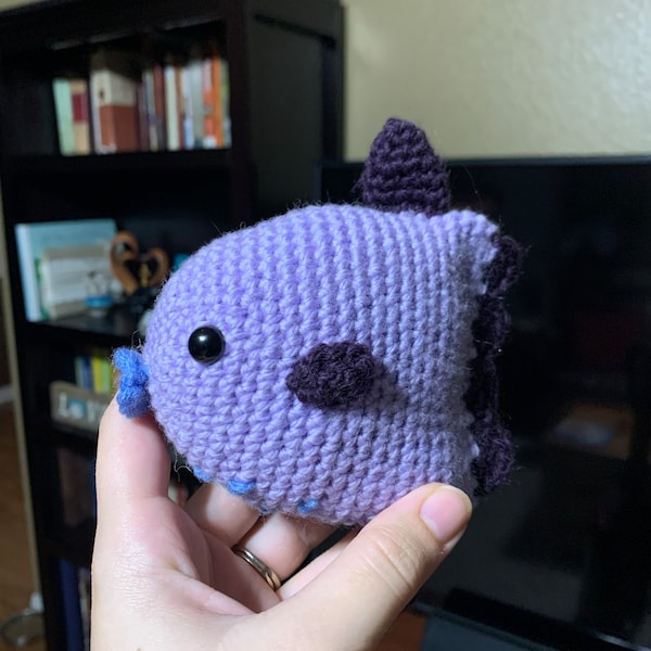 Crochet Fish Pattern, Sunfish, Mola Mola Amigurumi Pattern, Summer Fish ...