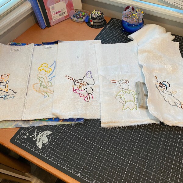 Peter Pan Sketch Embroidery Machine Design Never Never Land Pes Pattern ...