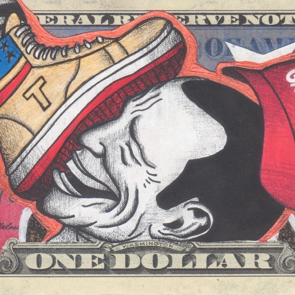 Notorious B.I.G Pop Art Painted Genuine 1 Dollar Bill Signed by BEAR - Etsy