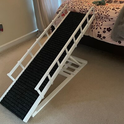 Pet Ramp With Foldable Rails 4 Height Levels Adjustable Steps - Etsy