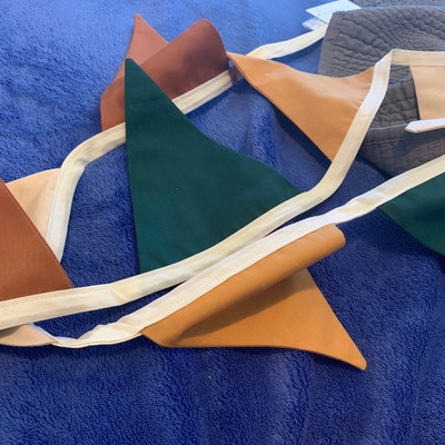 Woodland Green Bunting Banner, Mustard Bunting Banner, Modern Nursery ...