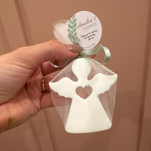 Angel Soap Favors: Handmade Scented Christening Gift for Baby Shower - Etsy