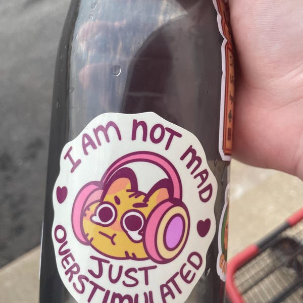 Give Me a Sec Going Non Verbal Sticker - Etsy