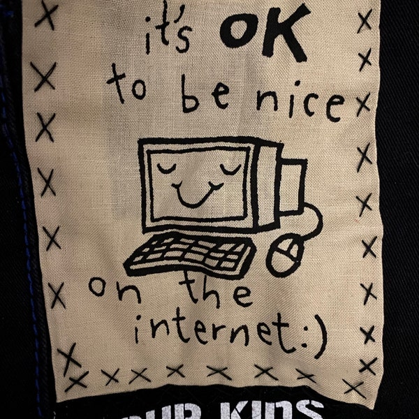 It's OK to Be Nice on the Internet Patch - Etsy