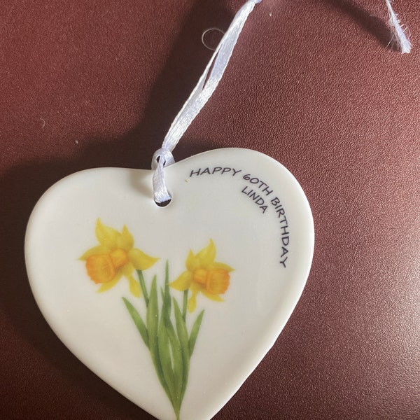 Personalised Birthday Gift for Her - March Birth Flower - March ...