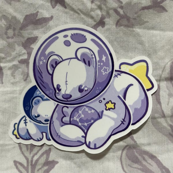 Moon Bear Waterproof Stickers! - Etsy
