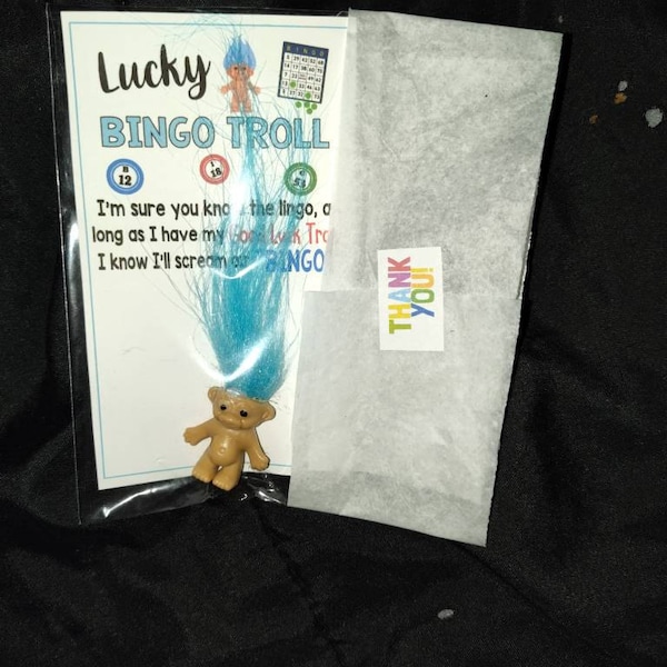 LUCKY BINGO TROLL - Adorable Good Luck Mini Troll Charm Doll - Bingo ...