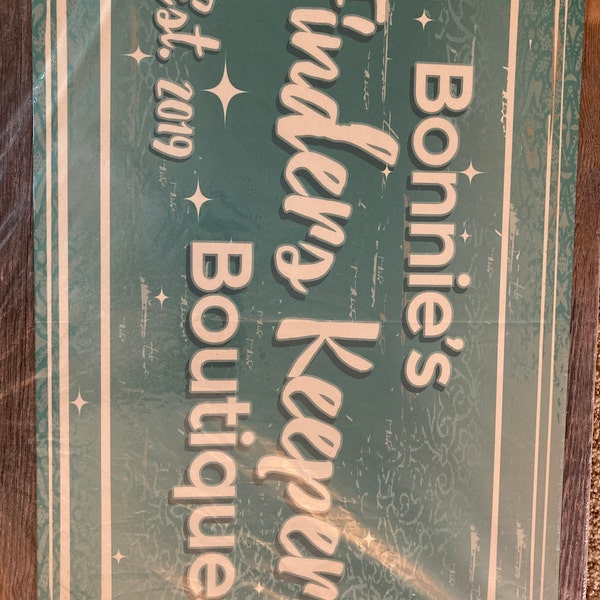 CUSTOM Metal Sign in Cute, Shabby Chic Design, Multiple Colors ...
