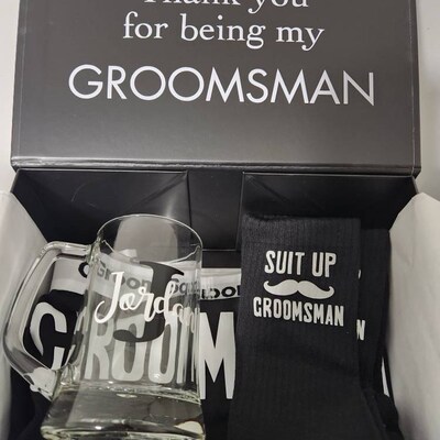 Best Man Gift Boxes / Groomsmen Gift Box / Groomsmen Proposal Gift ...