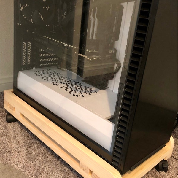 Unstained Gaming PC Case Stand for Desktop Computer Tower, Geek Gifts ...