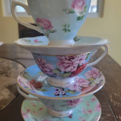 IMPERFECT Bulk Tea Cups & Saucers With Minor Imperfections Mismatched ...