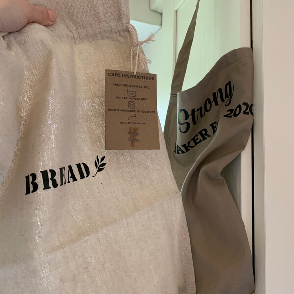 Personalized Bread Bag: Reusable Sourdough Storage, Bread Baker Gift - Etsy