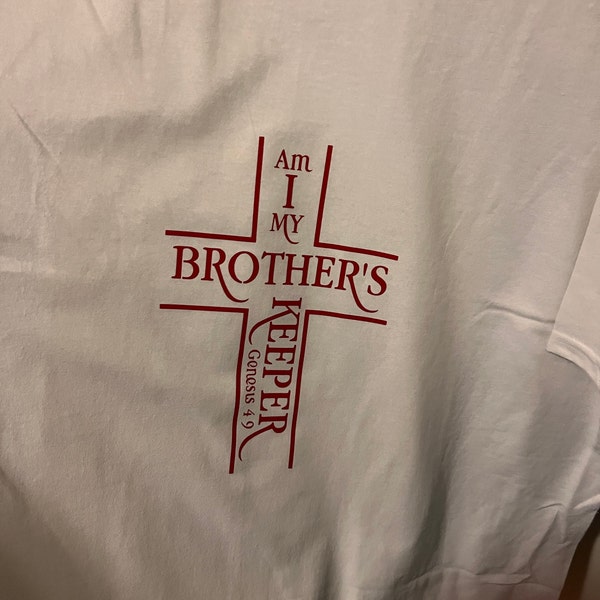 Am I My Brother's Keeper Cross SVG PNG Jpg Pdf, Silhouette, Cricut ...