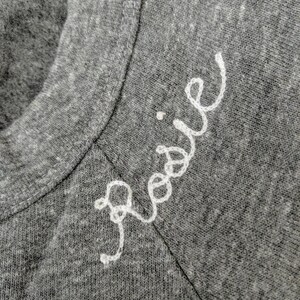 Personalized Name Sweatshirt. Lettering Around Collar. Monogram Cursive ...