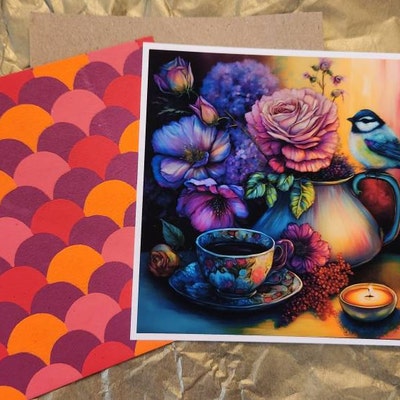 Frog in Tea Cup Tea Party Series 8x8 Print, Direct From Artist ...