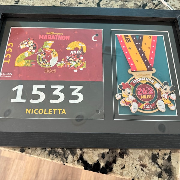 Any Marathon Running Map, Photo & Medal Display Frame : Gift for ...