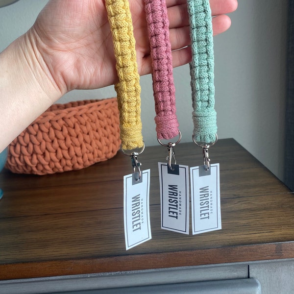 PRINTABLE Wristlet Tags - Digital PDF - Handmade Key Fob Wristlet ...