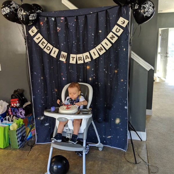 Jedi Star Wars Paper Garland Party Banner, Jedi Birthday Decor, Party ...