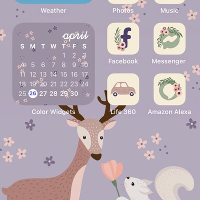 Spring App Icons Ios14 Aesthetic App Icons Handdrawn App - Etsy