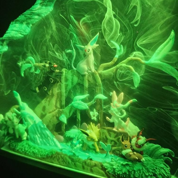 Pokemon Resin Lamp Eevee Evolution, Eevee Evolution Resin Night Light ...