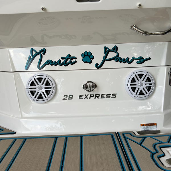 Boat Name Lettering - Boat Transom Decal - Boat Stickers - Boat Decals ...
