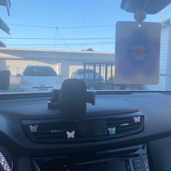 Pink Cherry Blossoms Car Valve Cap Set, Sakura Cherry Blossom Tire ...