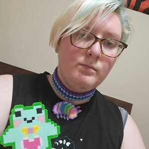 Cowboy Hat Frog Perler Keychain - Etsy