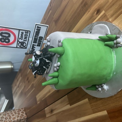 Personalised Birthday Cake Stake Topper Decoration 3D Print BMX Bike ...