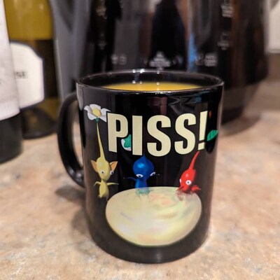 Black Pikmin Piss Mug - Etsy