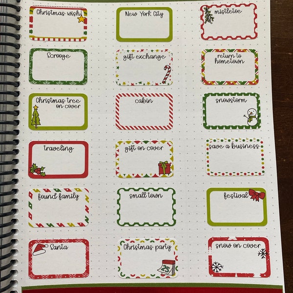 Christmas Reading Challenge - Holiday Movie Book Challenge Stickers ...