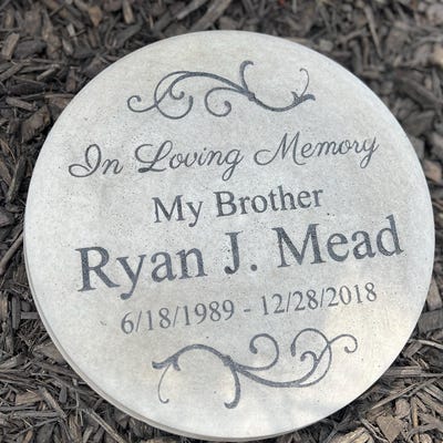 Custom Engraved Memorial & Tribute Stone 11 Inch in Loving Memory - Etsy