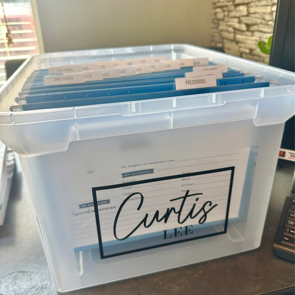 Milestone Tote Labels Milestone Tote Name Decal and Folder Labels DIY ...