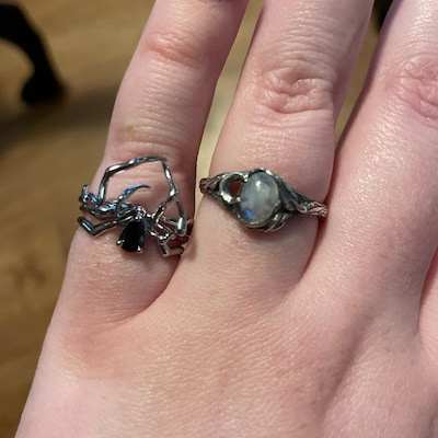 Gothic Spider Ring, Animal Ring, Irregular Ring, Gothic Ring - Etsy
