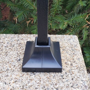 1" Inch Square Fence Post Cover Shoe Skirt 3-1/2" Inch Base. Square ...