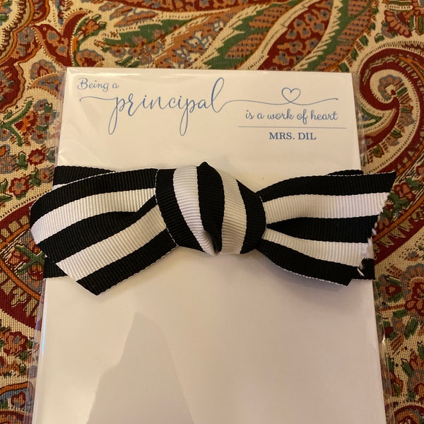 Principal Gift / Principal Appreciation Gift / Custom Notepad / Gift ...
